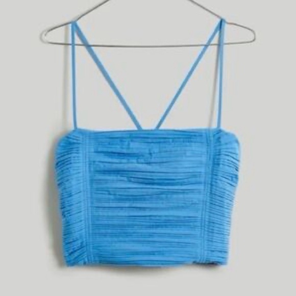 Madewell | Tops | Madewell New Poplin Crop Tube Top | Poshmark